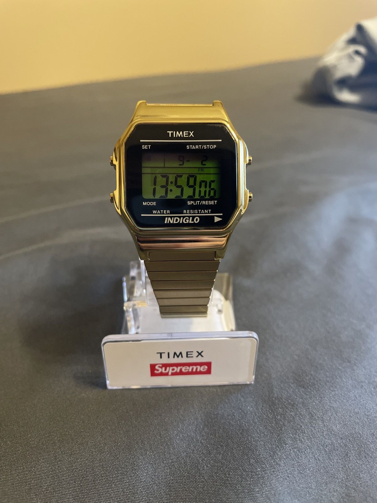 Supreme Gold Supreme Timex Digital Watch | Grailed