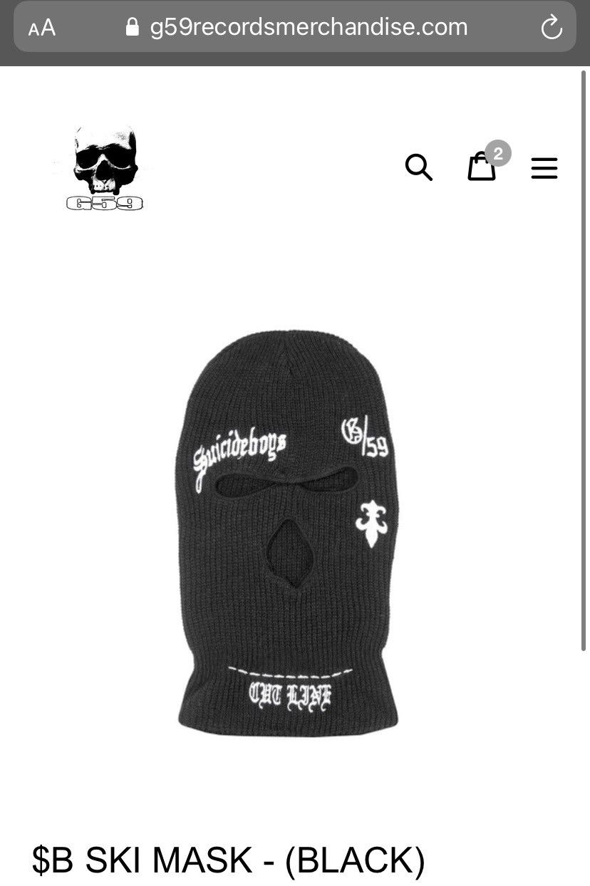 G59 Records × Pouya & $uicideboy$ Merch Grey 59 Records $UICIDEBOY$ Ski ...