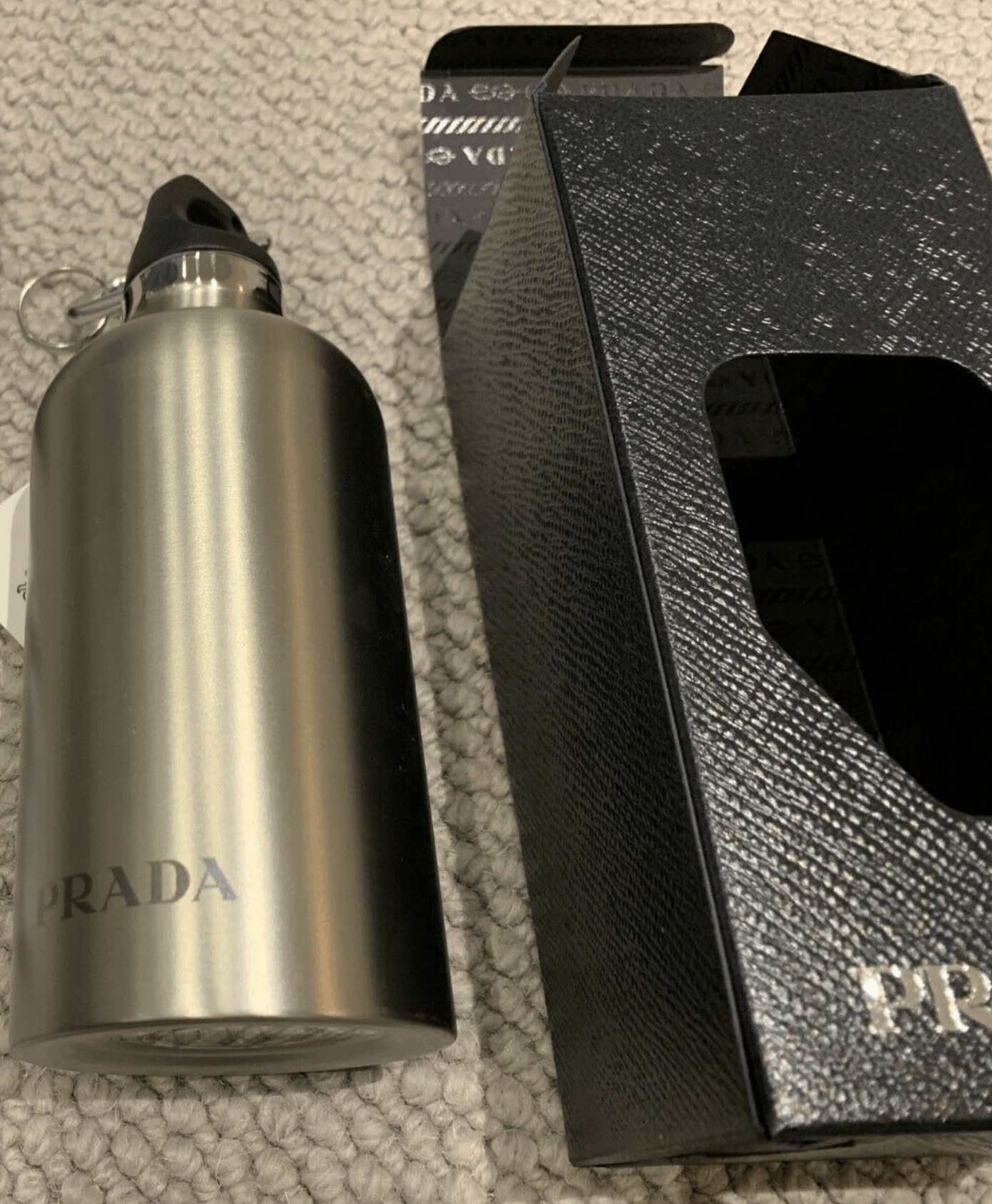 Prada Prada Stainless steel water bottle, 350 ml | Grailed
