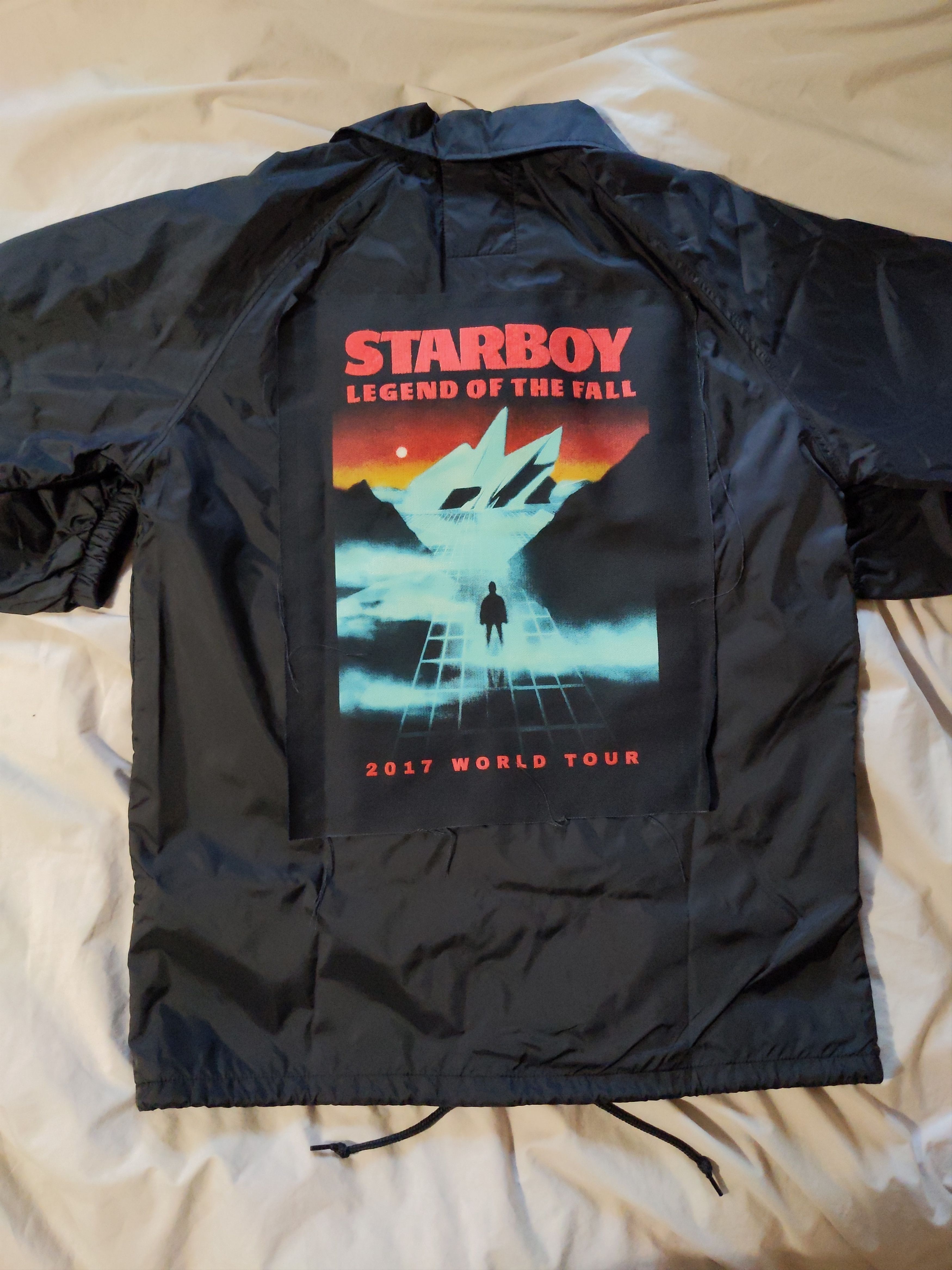 Tour Tee The Weeknd Starboy 2017 world tour windbreaker jacket | Grailed
