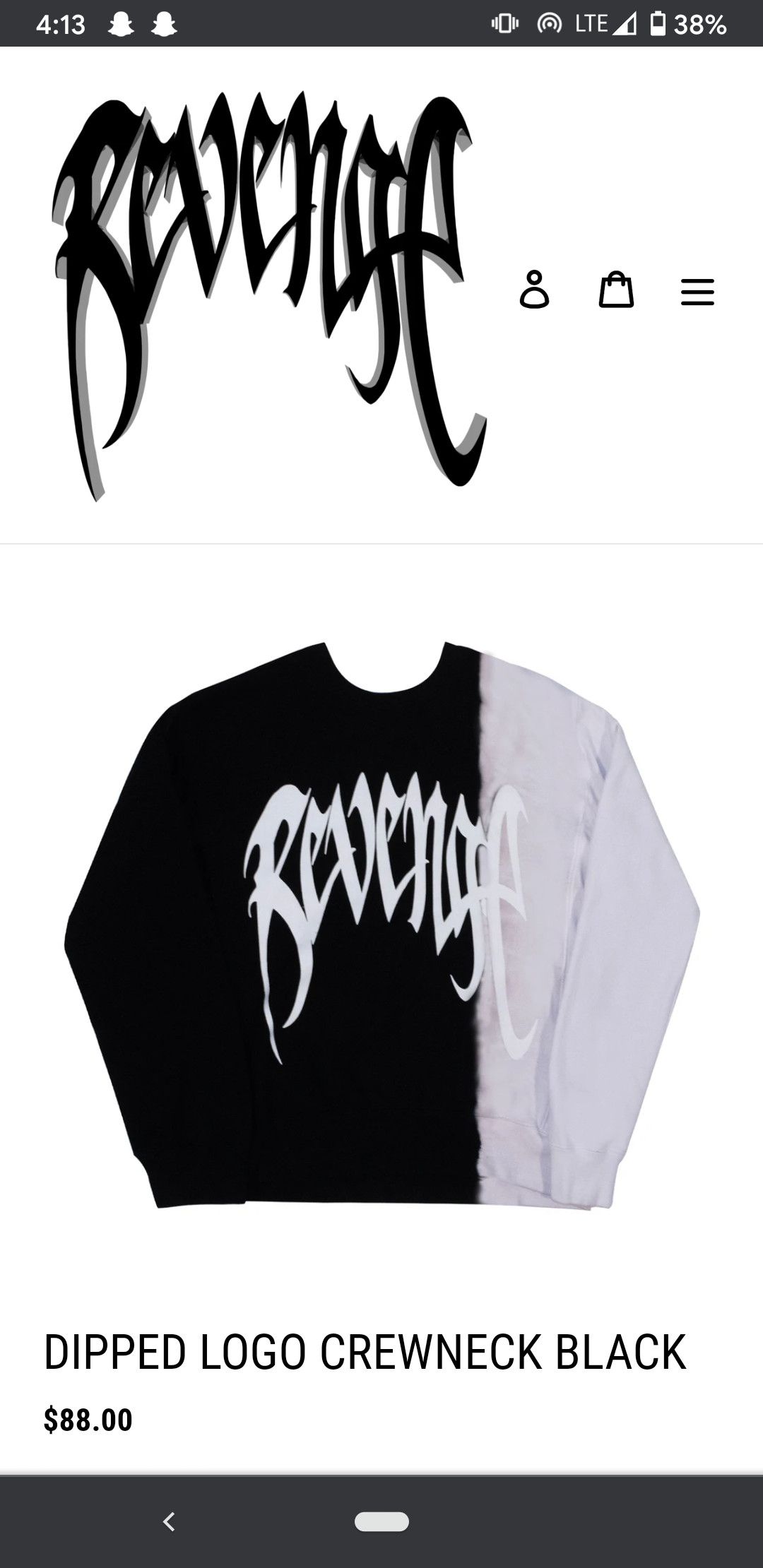 Revenge Revenge split dyed crew neck | Grailed