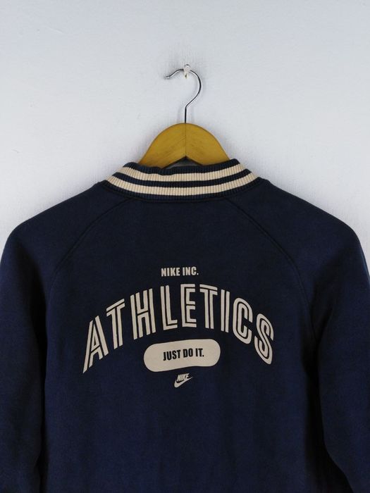 Nike NIKE BUTTON UP VARSITY JACKET | Grailed