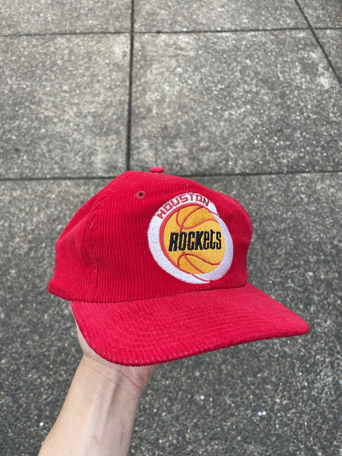 NBA × Vintage Vintage Houston Rockets Corduroy Hat | Grailed