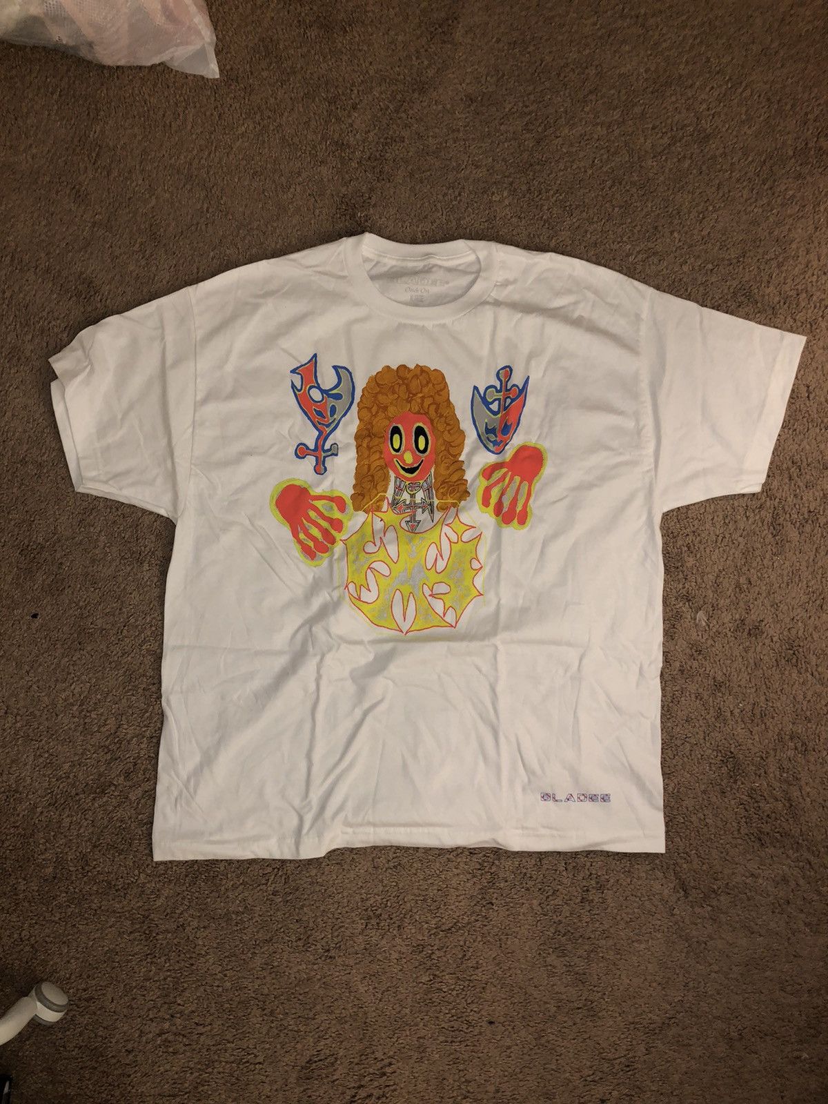 Drain Gang × Sad Boys Sbe Merch IN HAND Bladee Exeter T-Shirt (White ...