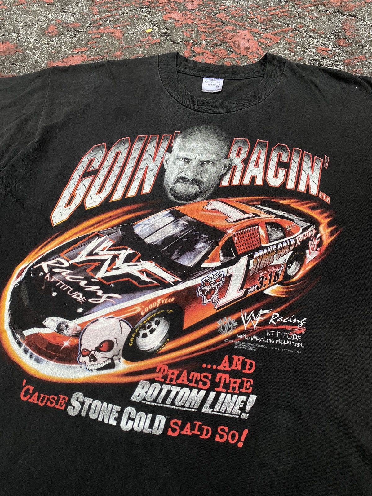 NASCAR × Vintage × WWF Rare Stone Cold Steve Austin Racing Nascar ...