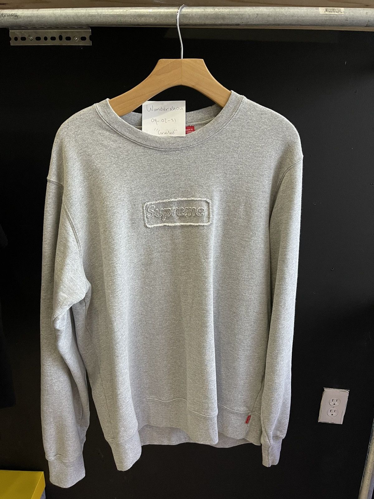 Supreme Supreme Cutout Box Logo Crewneck | Grailed