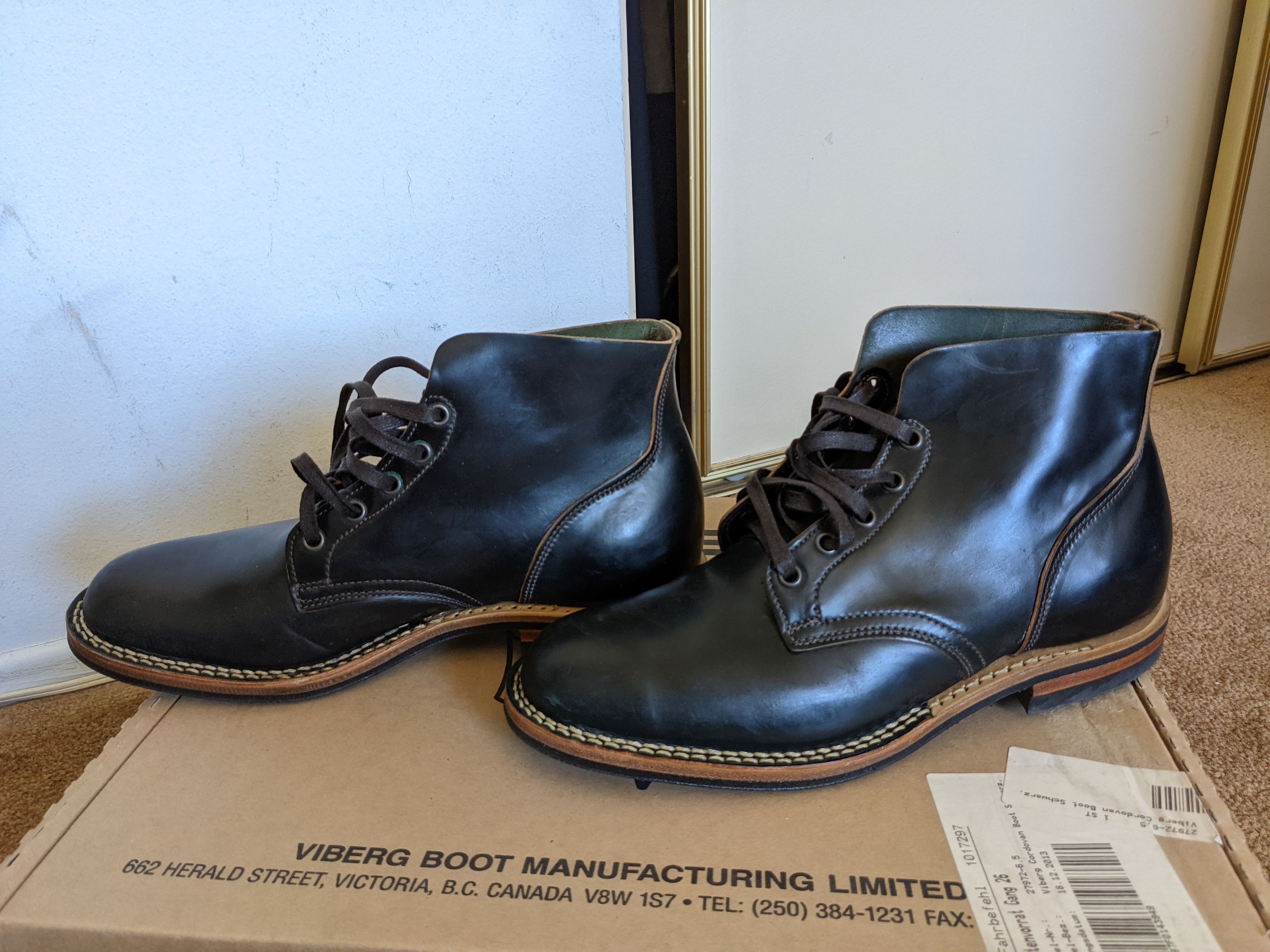 Viberg Viberg x Manufactum Shell Cordovan Boot Style 1940 | Grailed