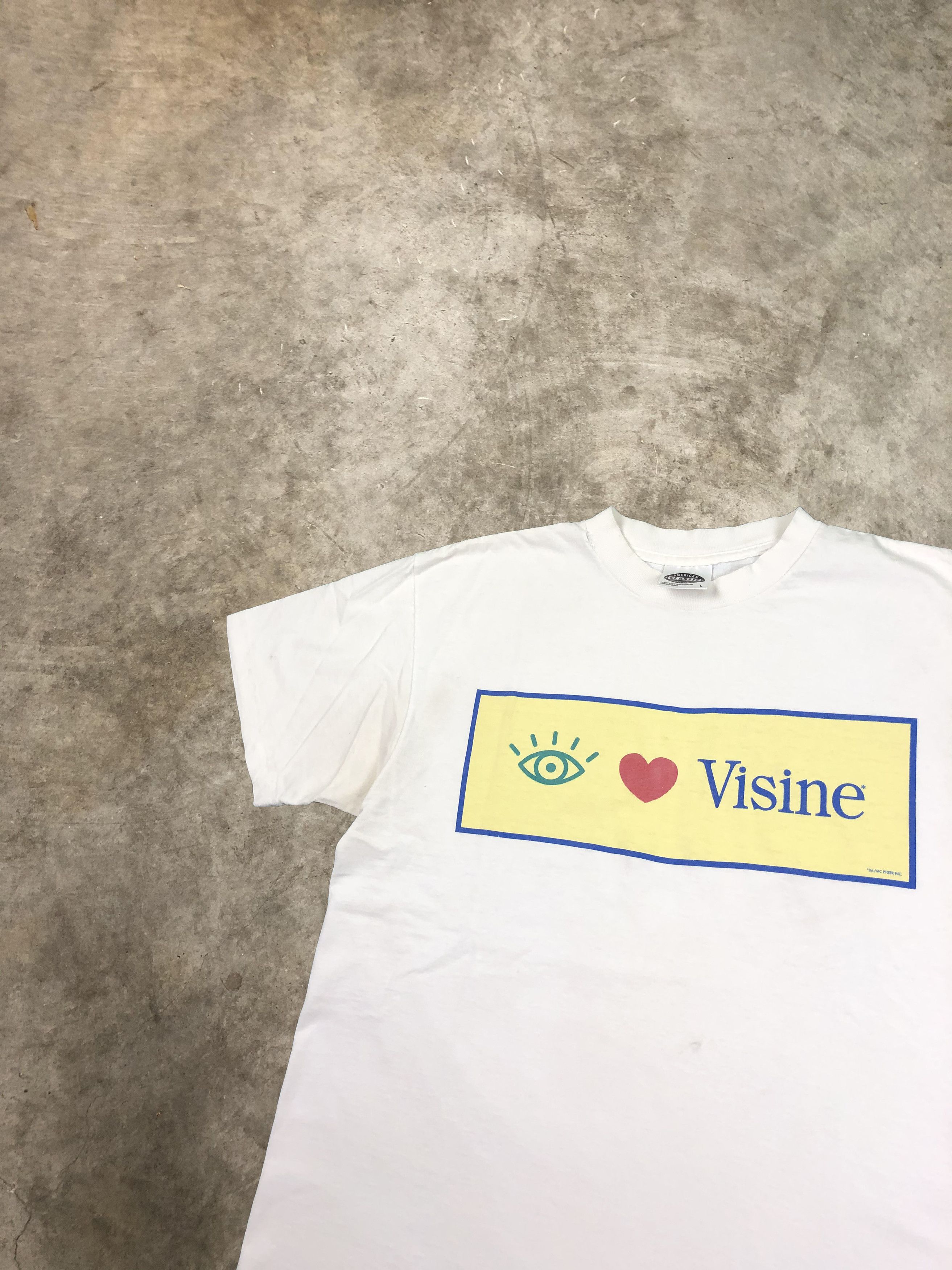 Made In Usa × Vintage Vintage Visine T-shirt Pfizer Drug Promo Tee Made ...