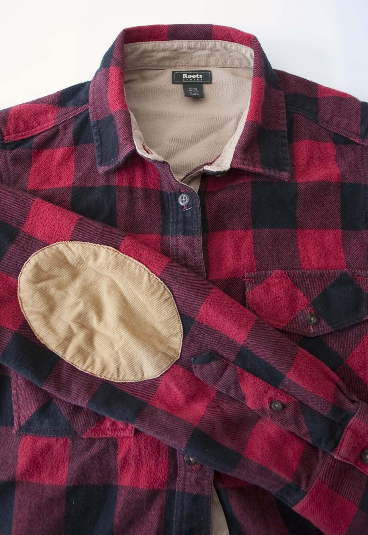 Roots Roots Canada Shirt Flannel Elbow Patch Buffalo Plaid | Grailed