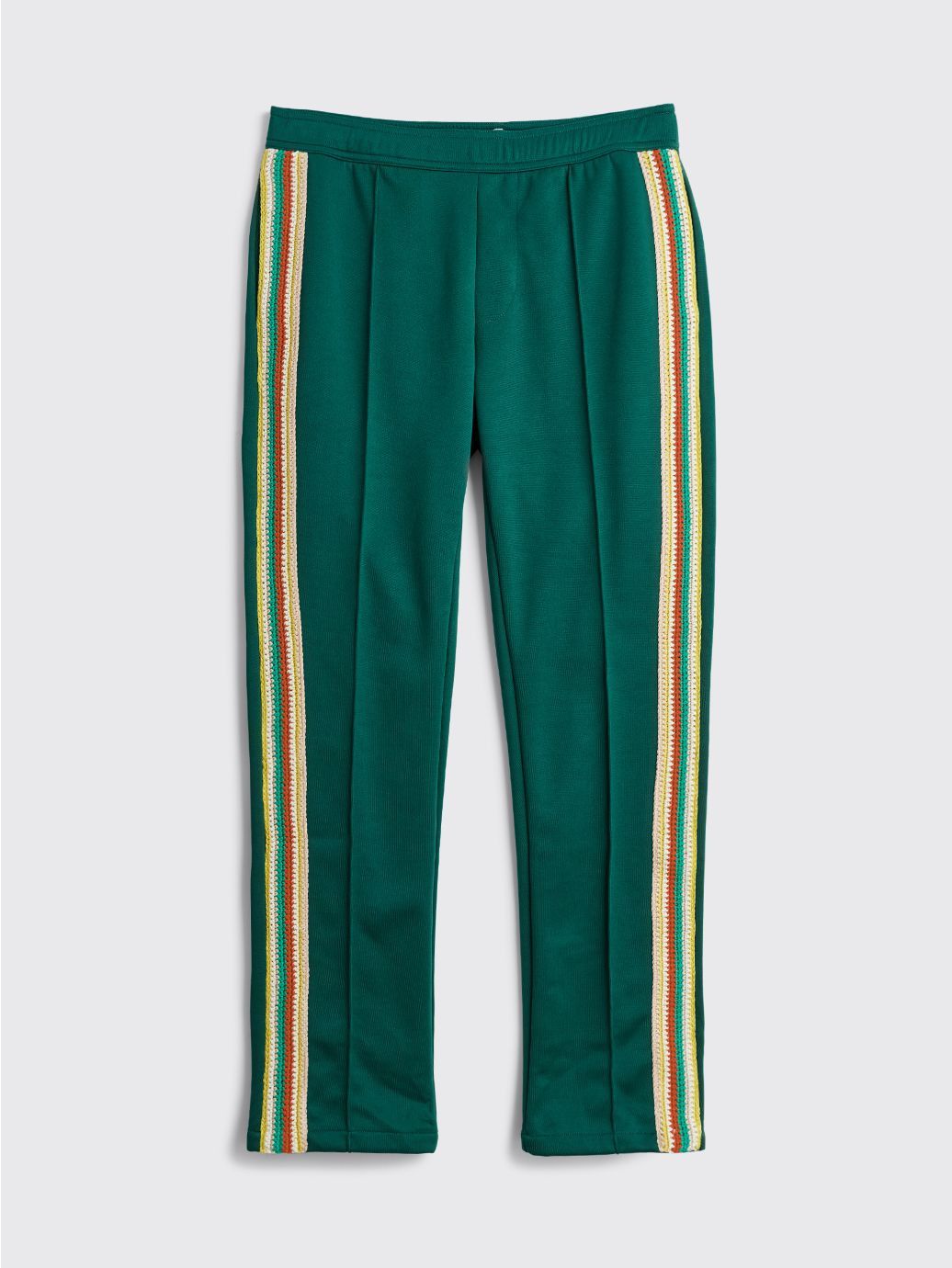 Wales Bonner WALES BONNER CLARENDON JERSEY TRACK PANTS EMERALD | Grailed