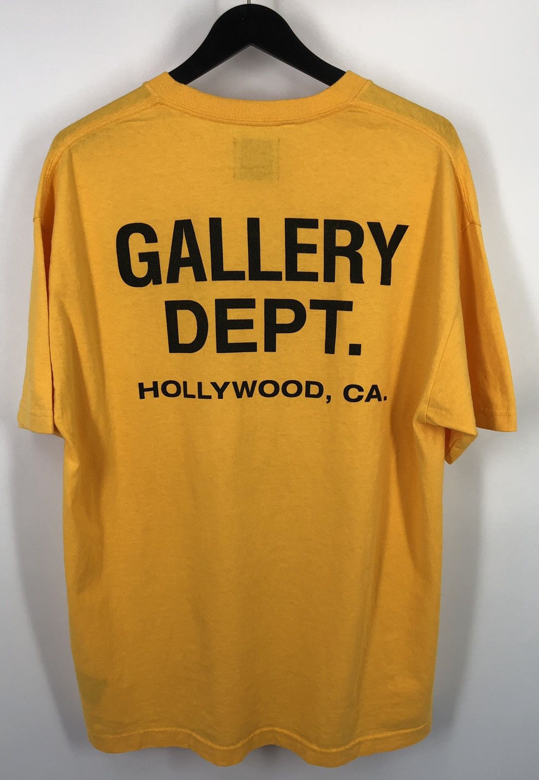 Gallery Dept. Gallery Dept. Souvenir Print Logo Gold Yellow T-Shirt ...