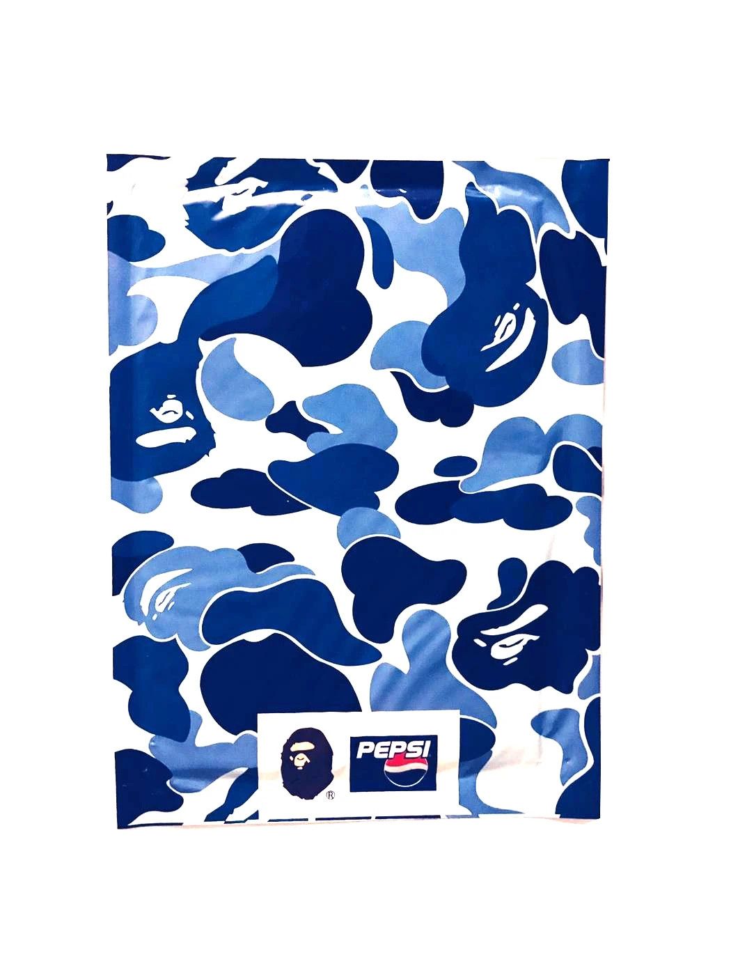 Bape 🔥 ️‍ 2001 Bape x Pepsi Handkerchief Blue Bapepsi Bandana | Grailed