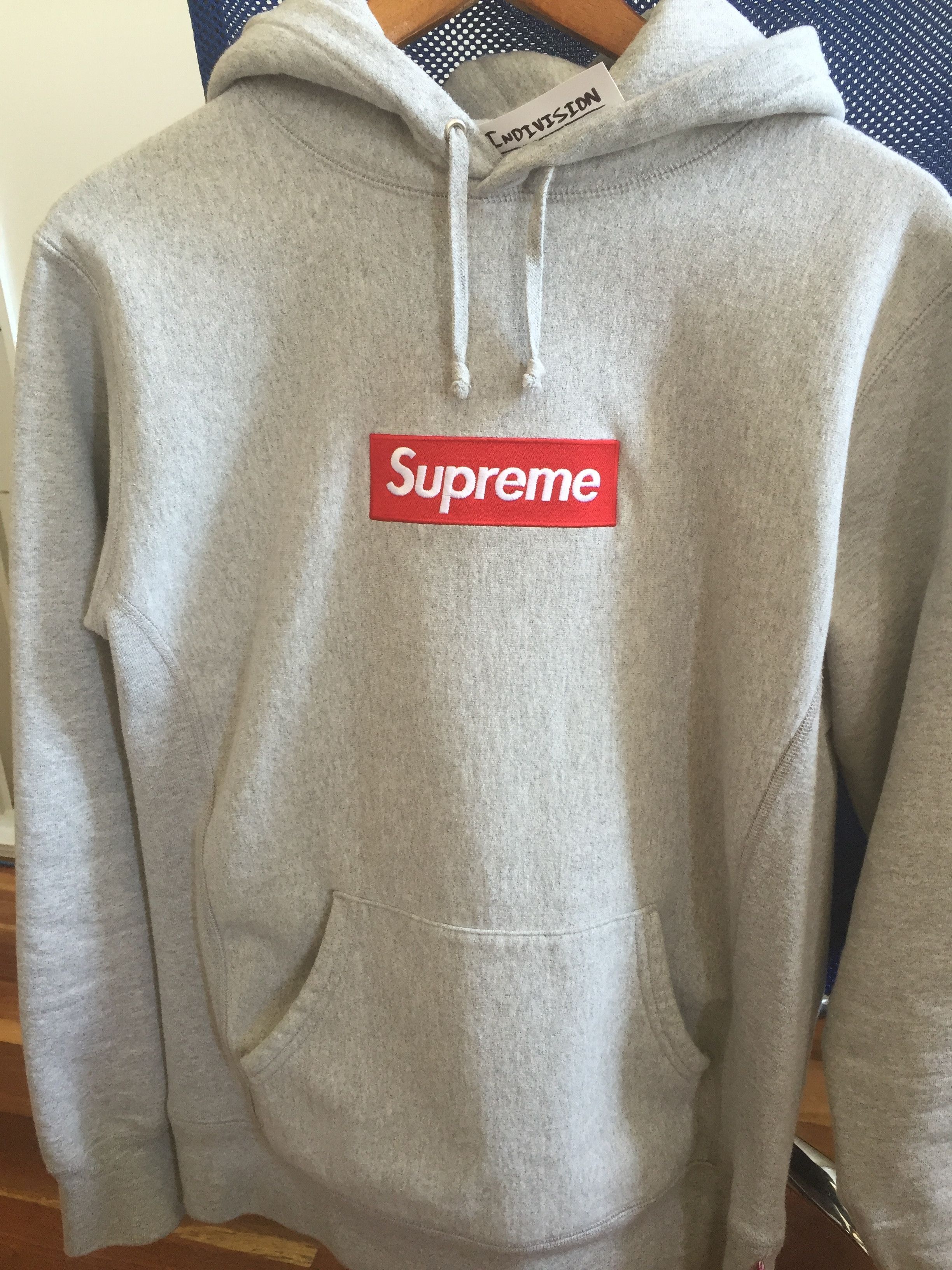 Supreme Grey Box Logo Hoodie FW13 | Grailed