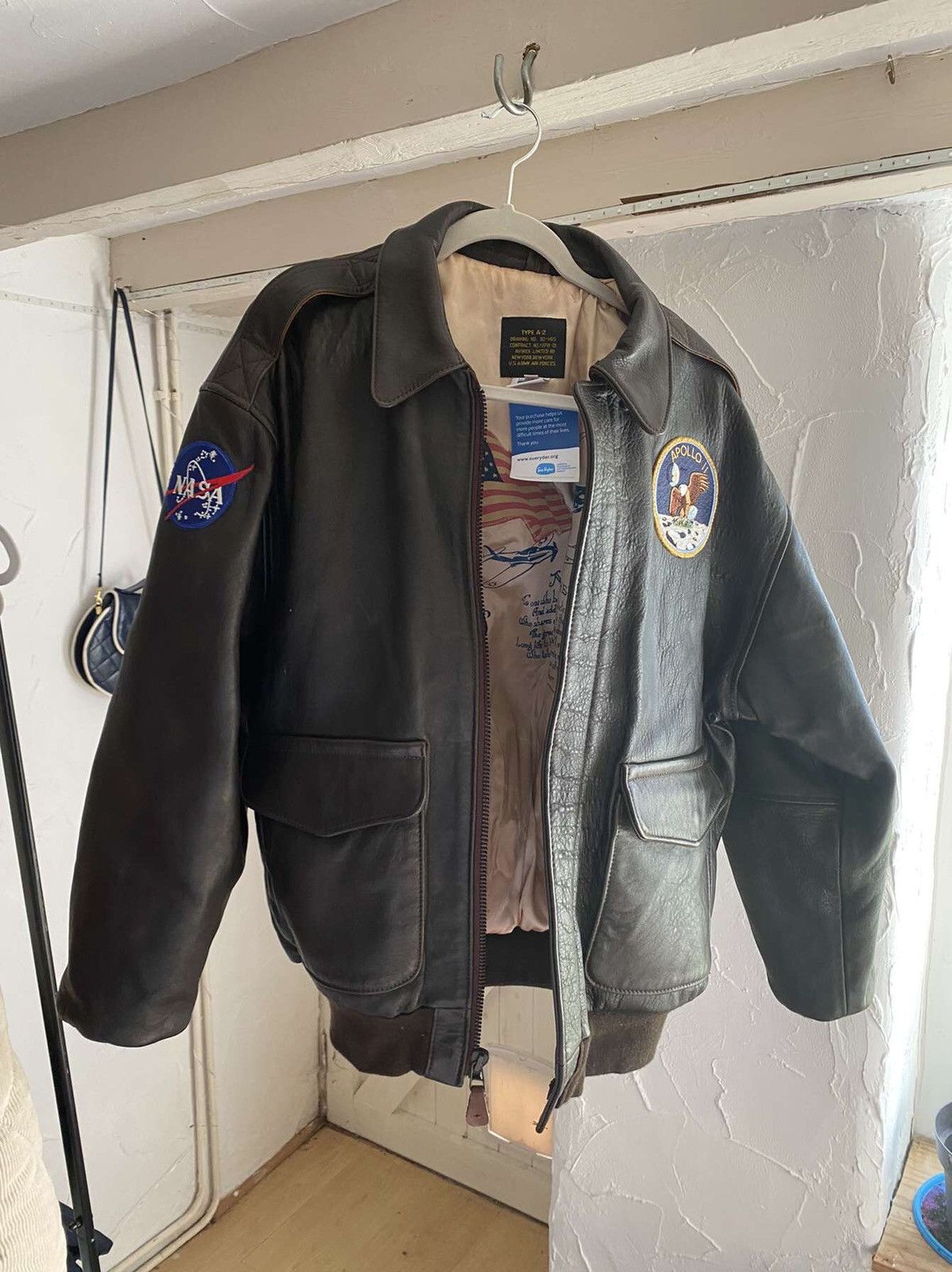 Avirex × NASA Avirex Vintage Type A2 Bomber Jacket NASA Apollo 11 | Grailed