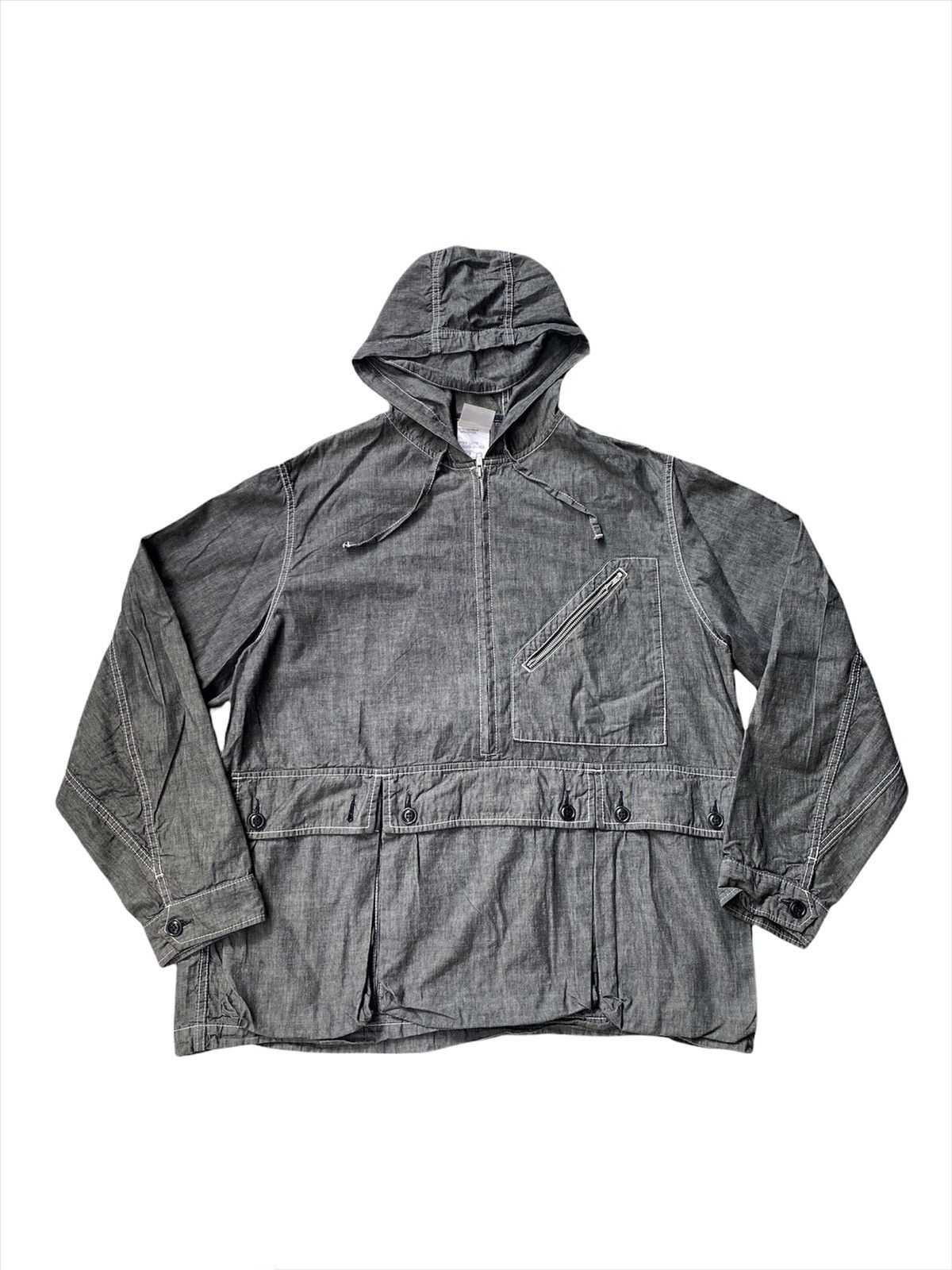 MasterPiece × SMOCK Masterpiece Japan Denim Pullover Smock Multipocket ...