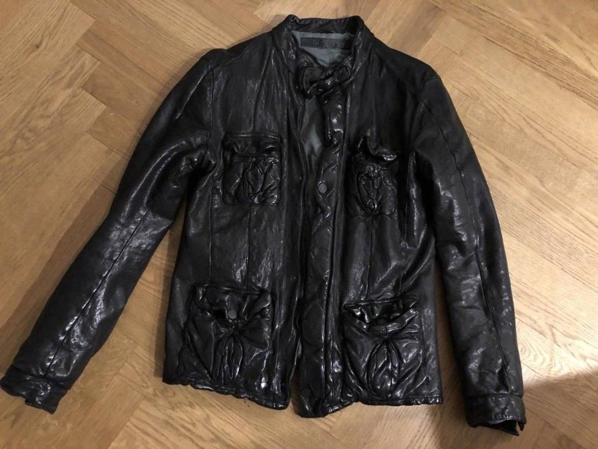 Drome Rare Black M65 Field Military Leather Jacket Sz L | Grailed