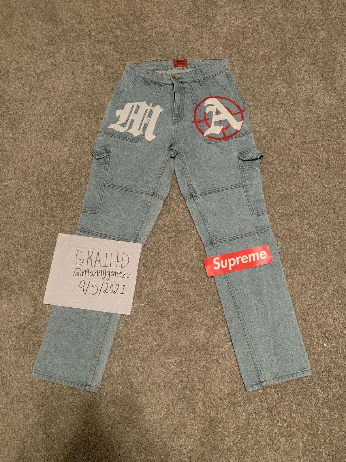 Absent × Menace × Streetwear Menace X Absent Jeans | Grailed