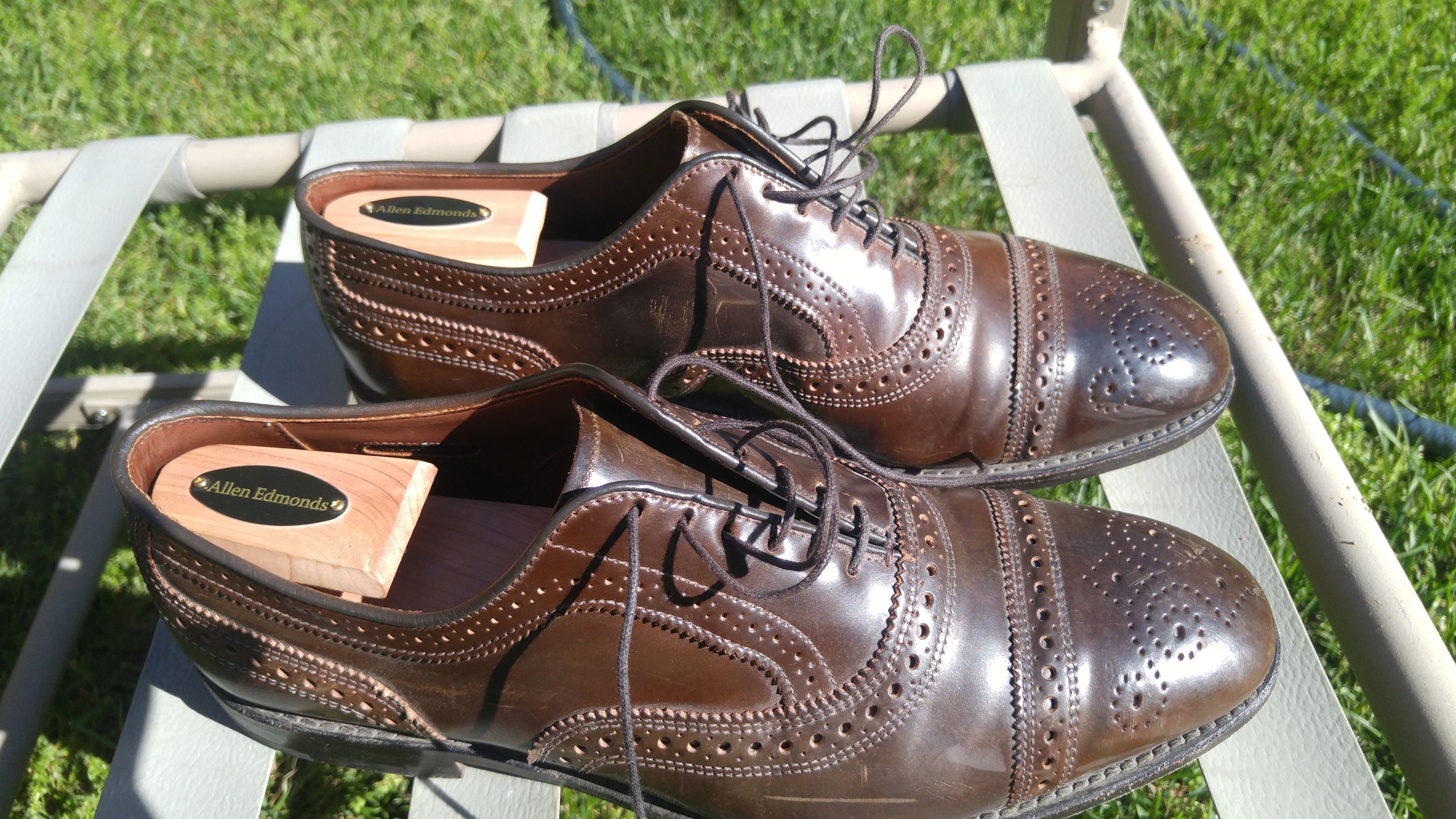 Allen Edmonds Allen Edmonds Shell Cordovan Strand 9.5E Brown | Grailed
