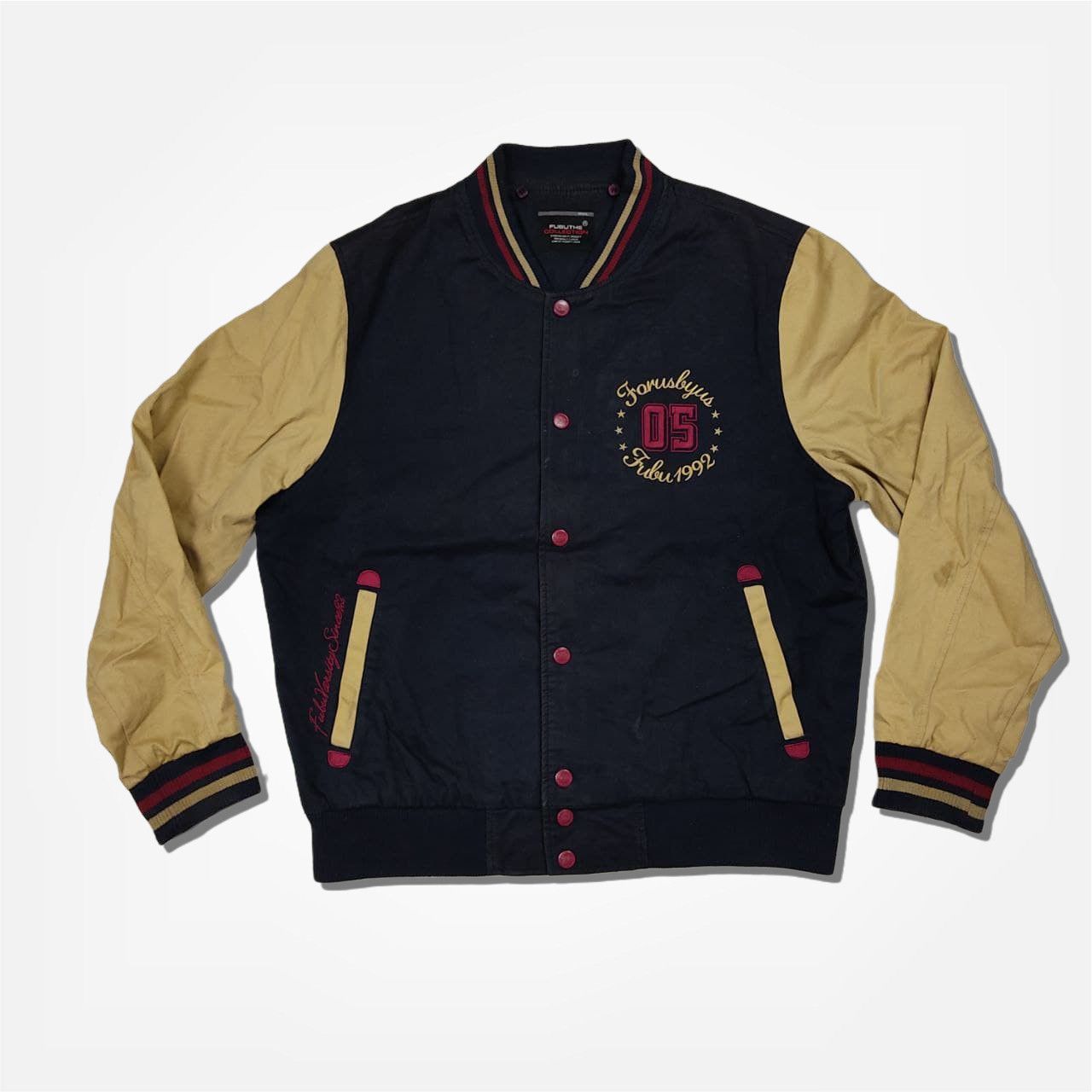 Fubu × Streetwear × Varsity Jacket Vintage 1992 FUBU Collection College ...