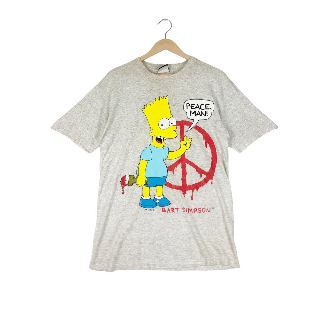 Vintage Vintage 90s Bart Simpson , Peace Man by matt Groening | Grailed