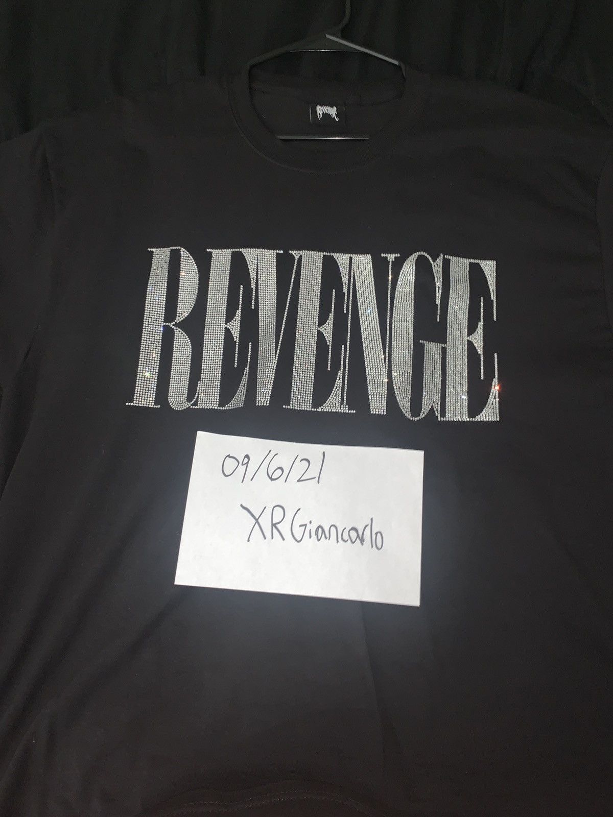 Revenge Revenge Rhinestone shirt | Grailed