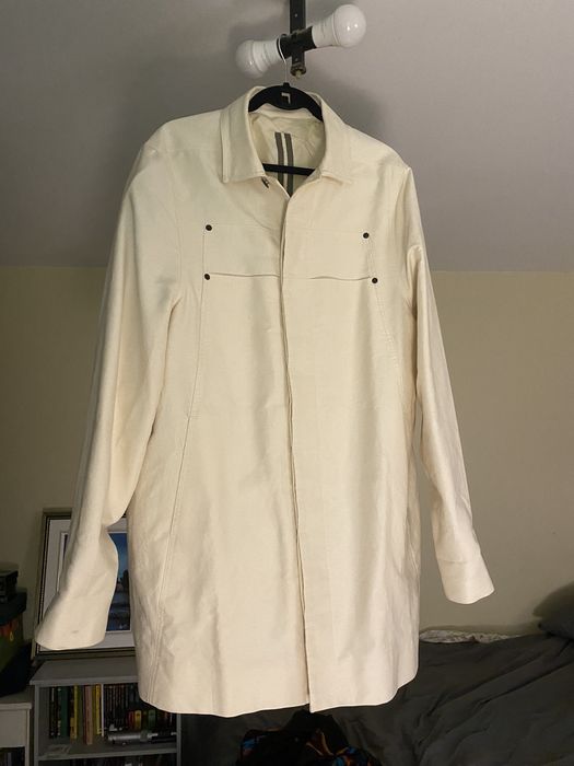 Rick Owens Drkshdw White lab coat | Grailed