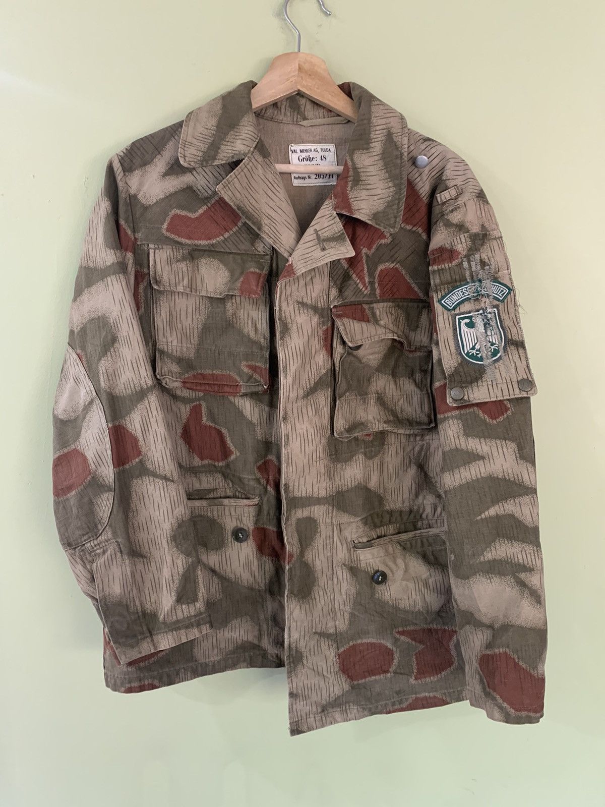 Vintage Vintage 70s Grobe Bund BGS Border Jacket Camo German | Grailed