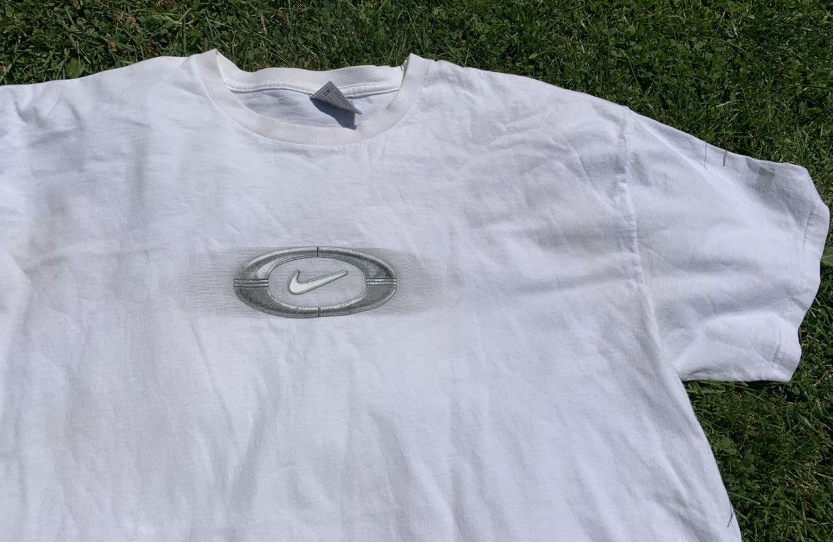 Made In Canada × Nike × Vintage Vintage Nike Silver Swoosh Logo Tee ...