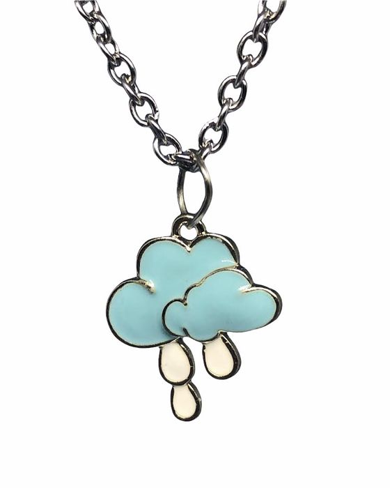Chain rain cloud necklace | Grailed