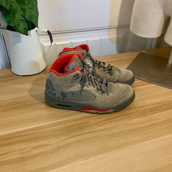 Nike Jordan 5 Army Green | Grailed