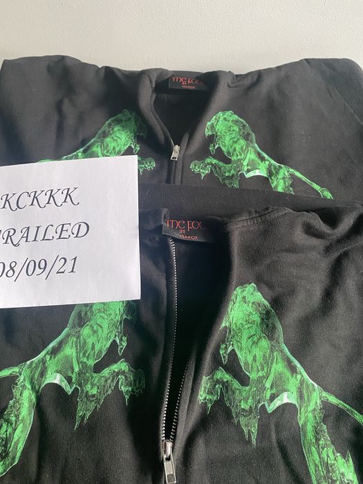 Sad Boys BLADEE 2021 GREEN LION ZIP HOODIE | Grailed