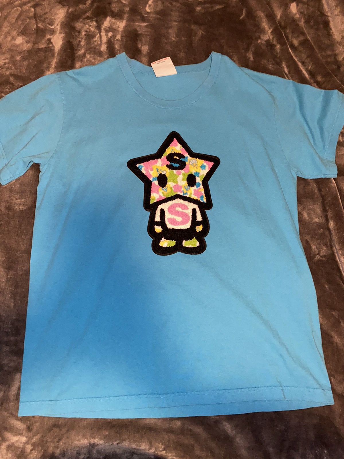 Sukamii Sukamii Blue Chenille Star T Shirt | Grailed