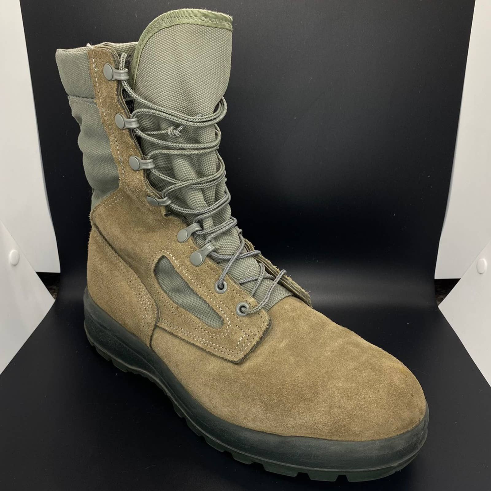 Sage × Streetwear Military Combat Boots Sage Green | Grailed