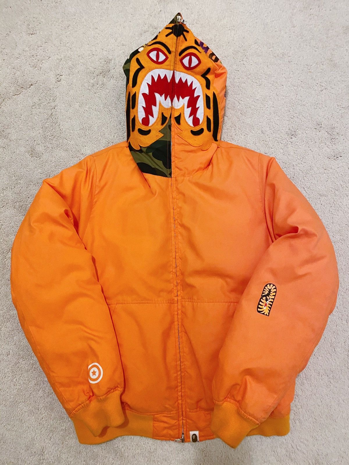 Bape Bape Tiger Down Jacket | Grailed