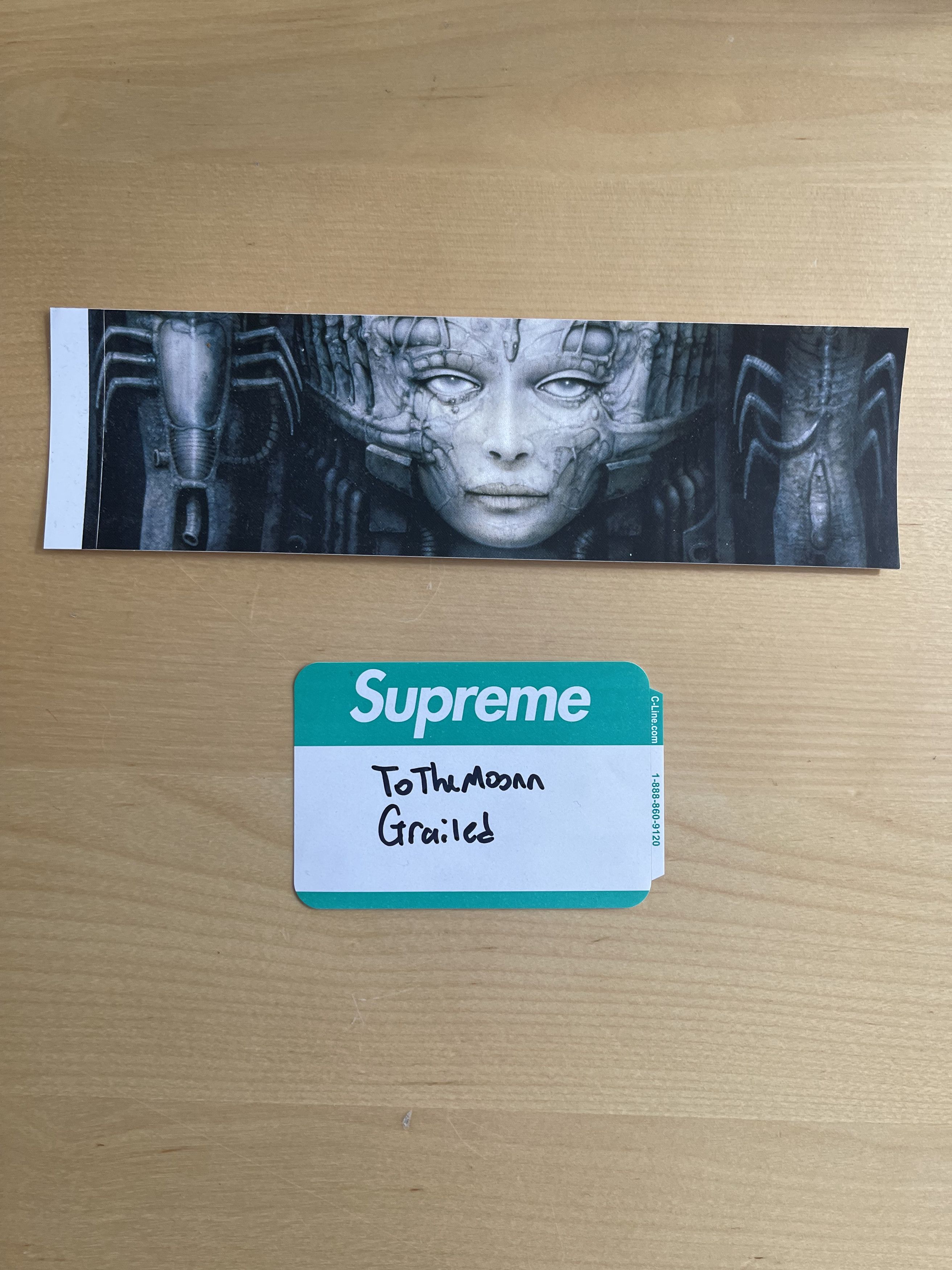 Supreme Supreme HR. Giger Box Logo Sticker | Grailed