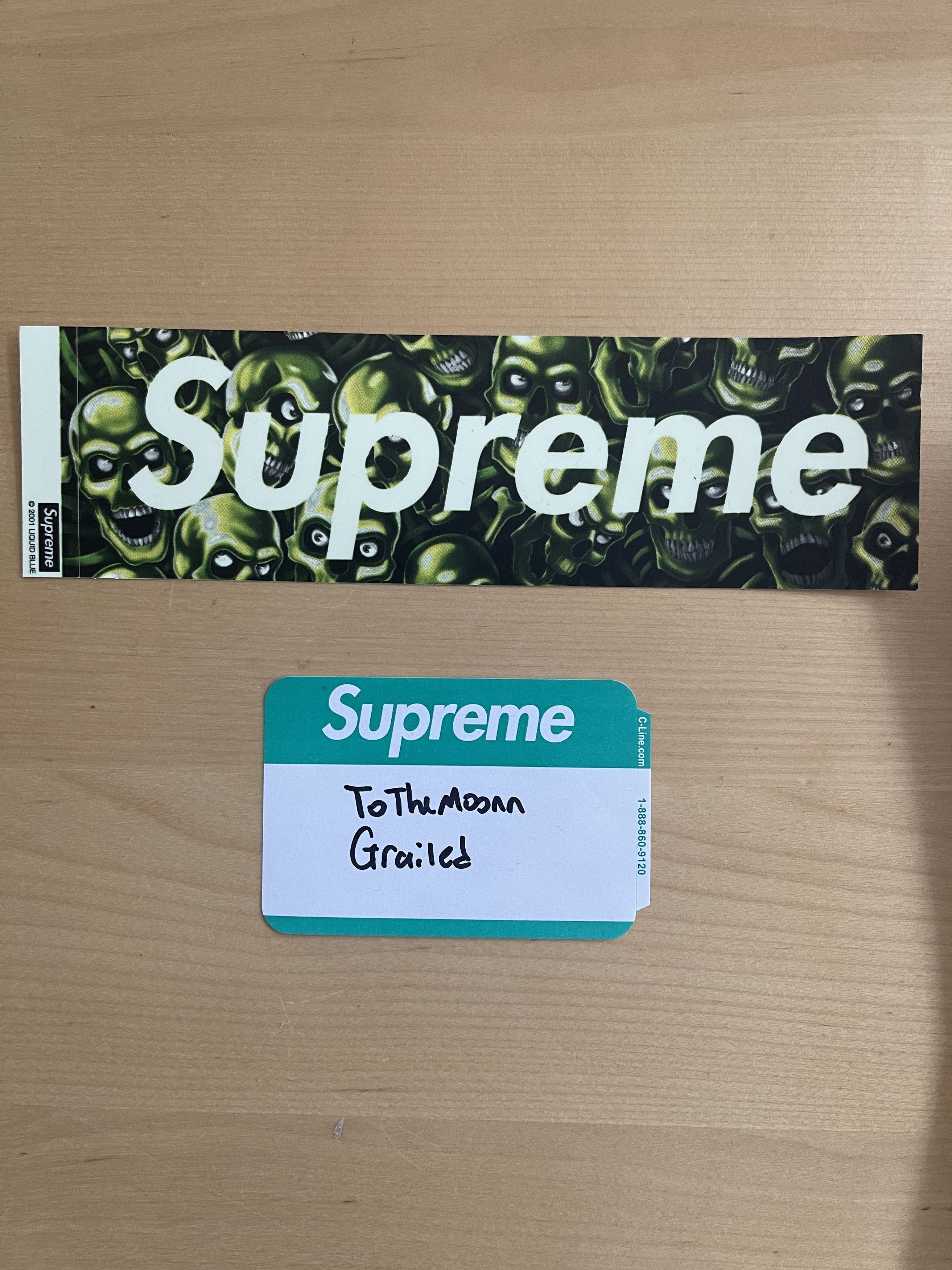 Supreme Supreme Skull Box Logo Sticker | Grailed