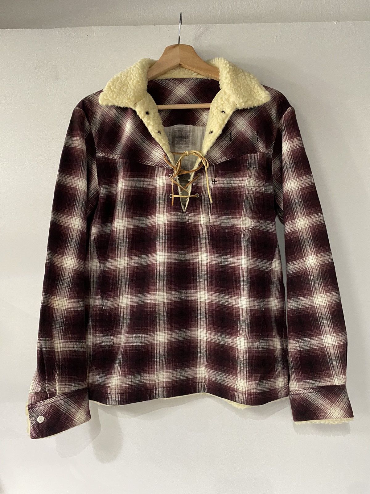 Number (N)ine Number Nine Red Plaid Hockey Flannel Size S | Grailed