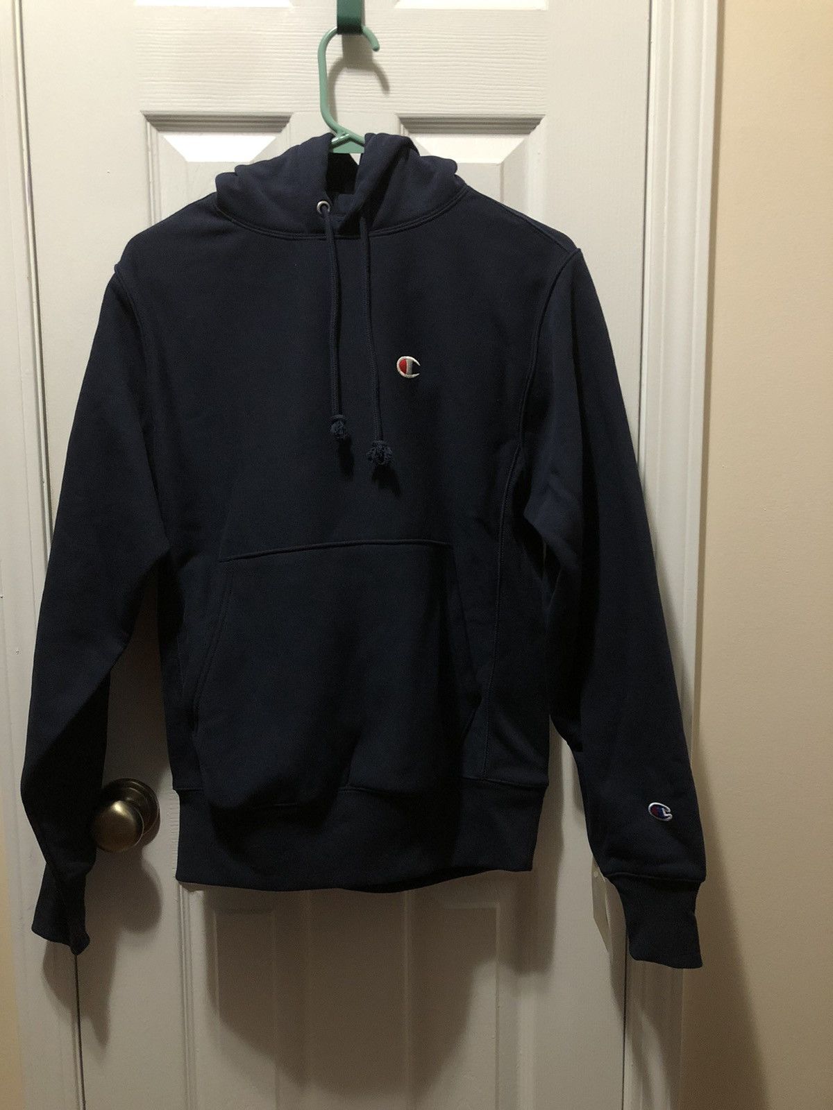Champion Navy Blue Champion Hoodie | Grailed