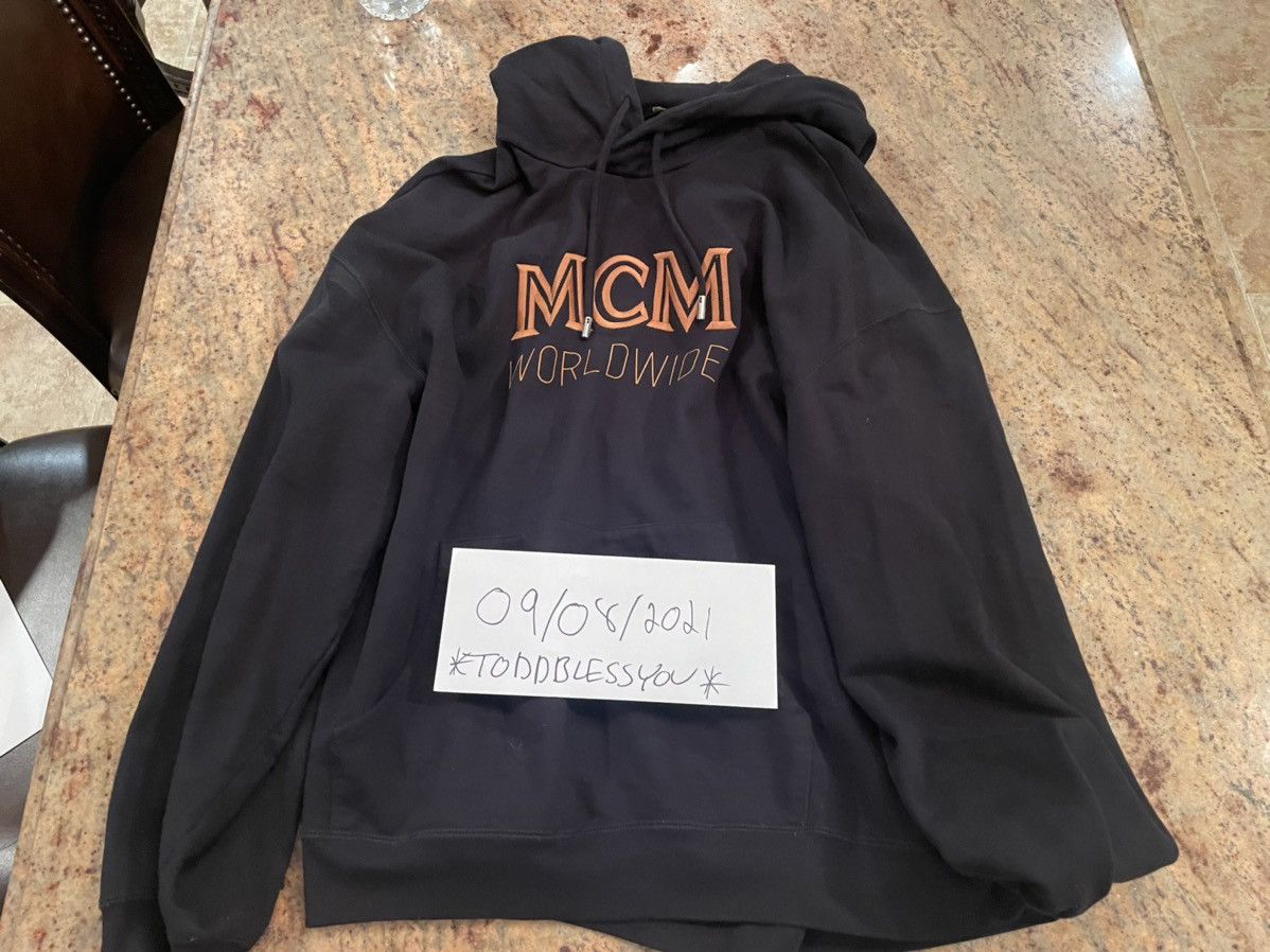MCM MCM Big Logo Embroidered Sweatshirt | Grailed