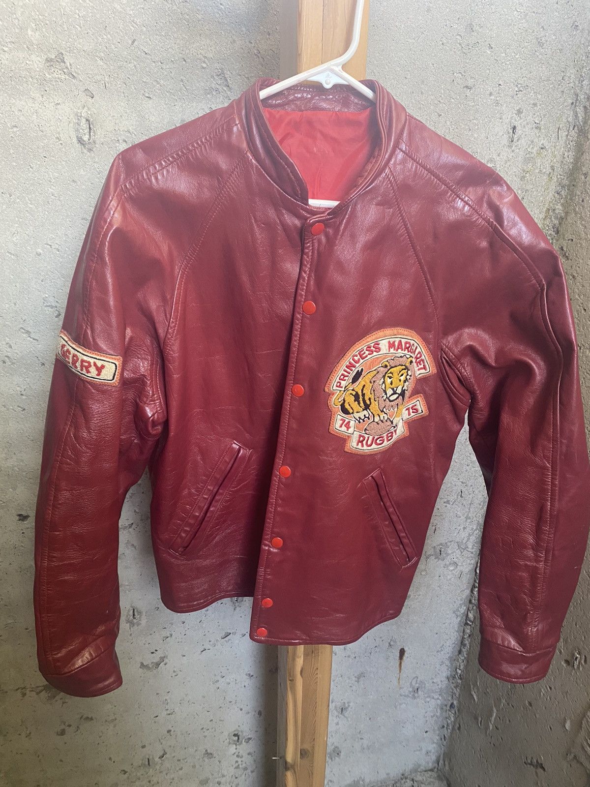 Collegiate × Varsity Jacket × Vintage 1975 Collegiate Leather Varsity ...