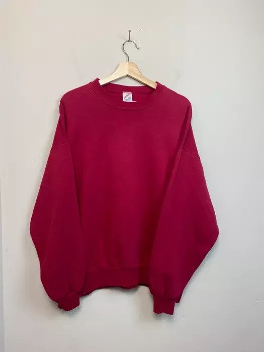 Blank × Vintage Vintage Dark Red Blank Crewneck | Grailed