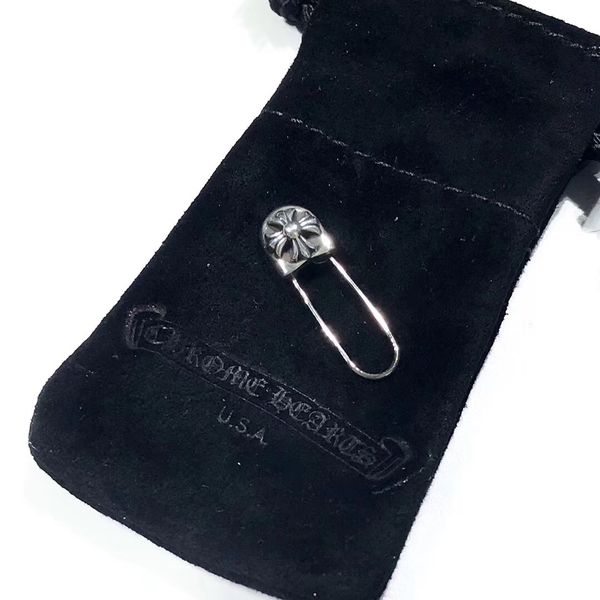 Chrome Hearts Chrome hearts silver cross pin | Grailed
