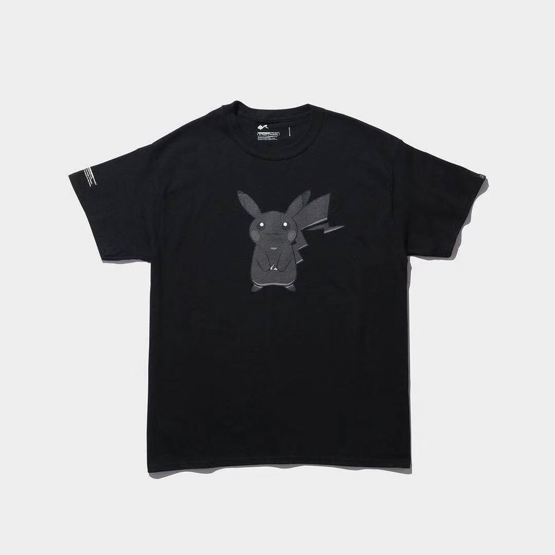 Fragment Design × Pokemon Black pikachu tee thunderbolt project | Grailed