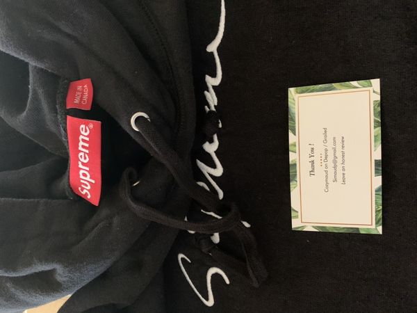 Supreme Classic Script Hoodie | Grailed