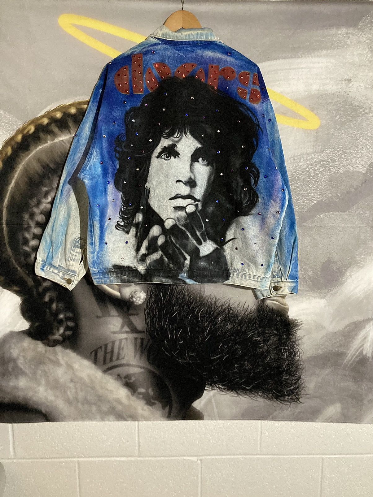 Custom × Vintage Vintage Jim Morrison The Doors Denim Jacket | Grailed