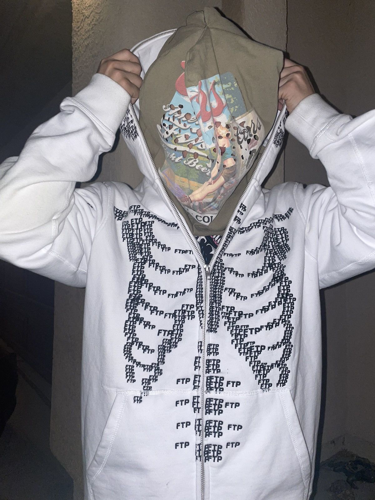 Vintage Custom ass pizza x Kanye donda x carti inspired mask | Grailed