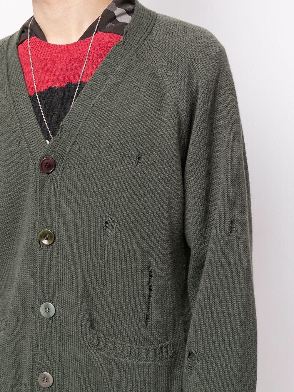 Undercover Undercover distressed cardigan | Grailed