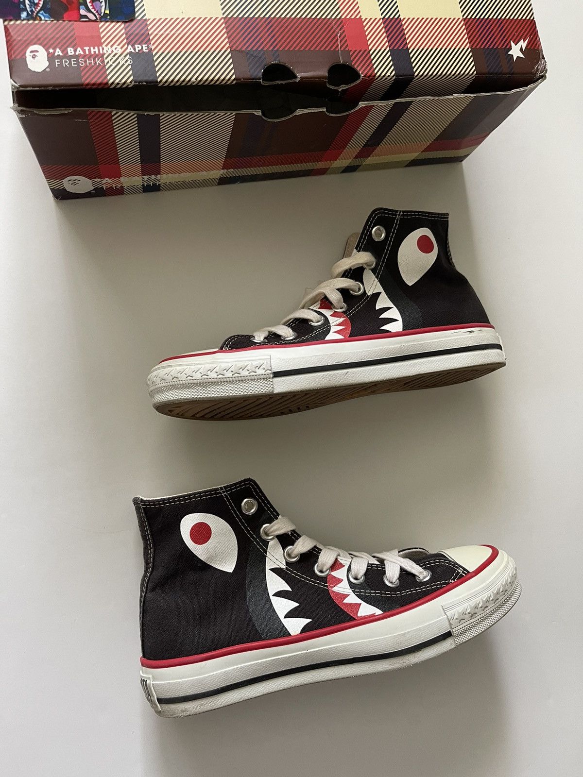 Bape A Bathing Ape Shark Apestas Shoes | Grailed