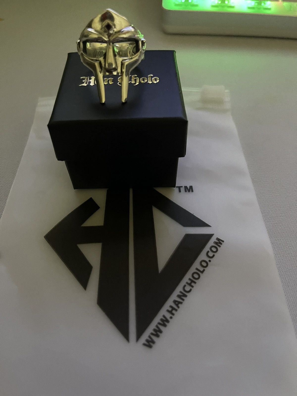 Han Cholo × Mf Doom MF DOOM RING X HAN CHOLO EXTREMELY RARE SIZE 12 ...