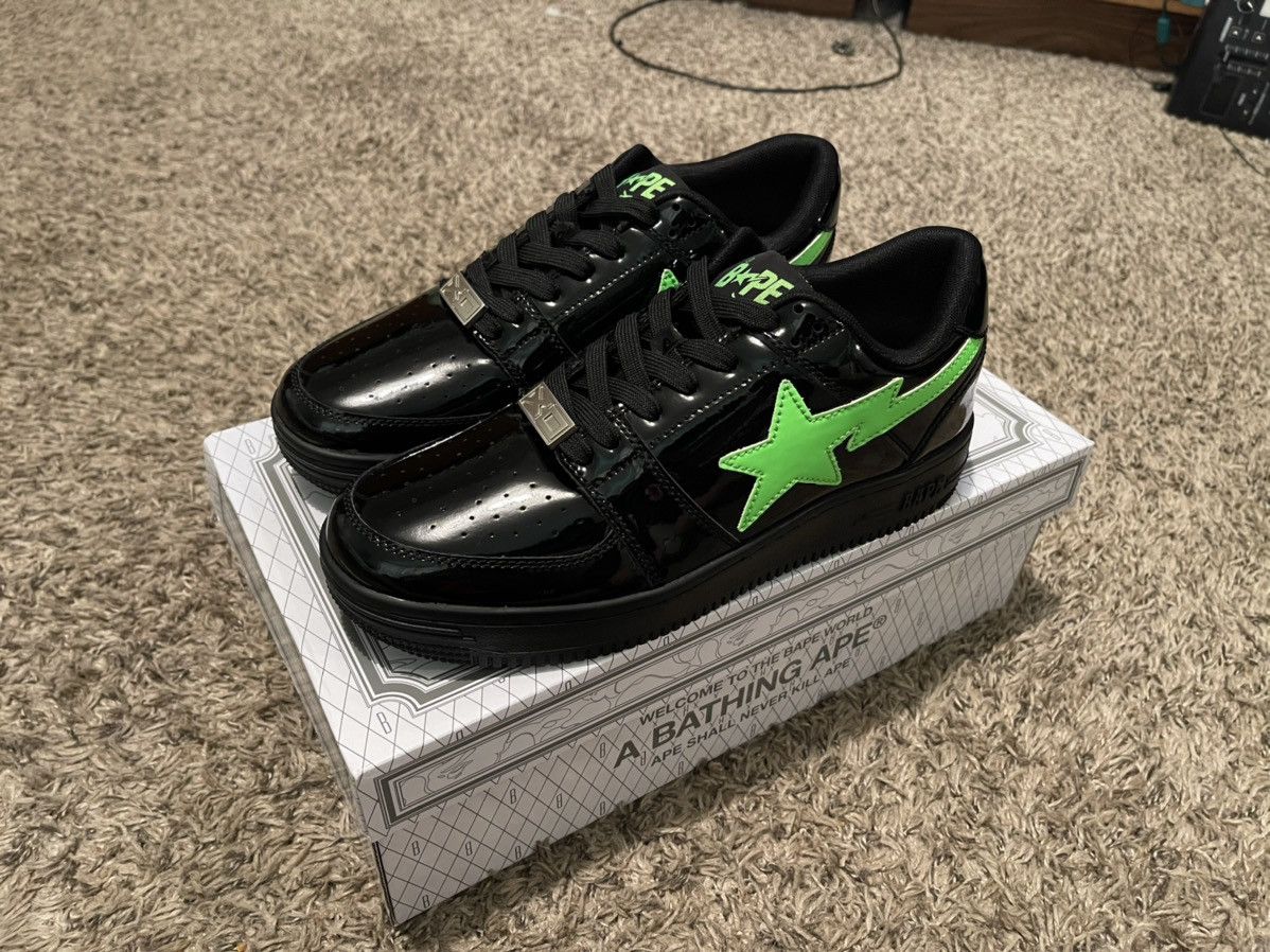 Bape × XO Bapesta x The Weeknd black sneakers | Grailed
